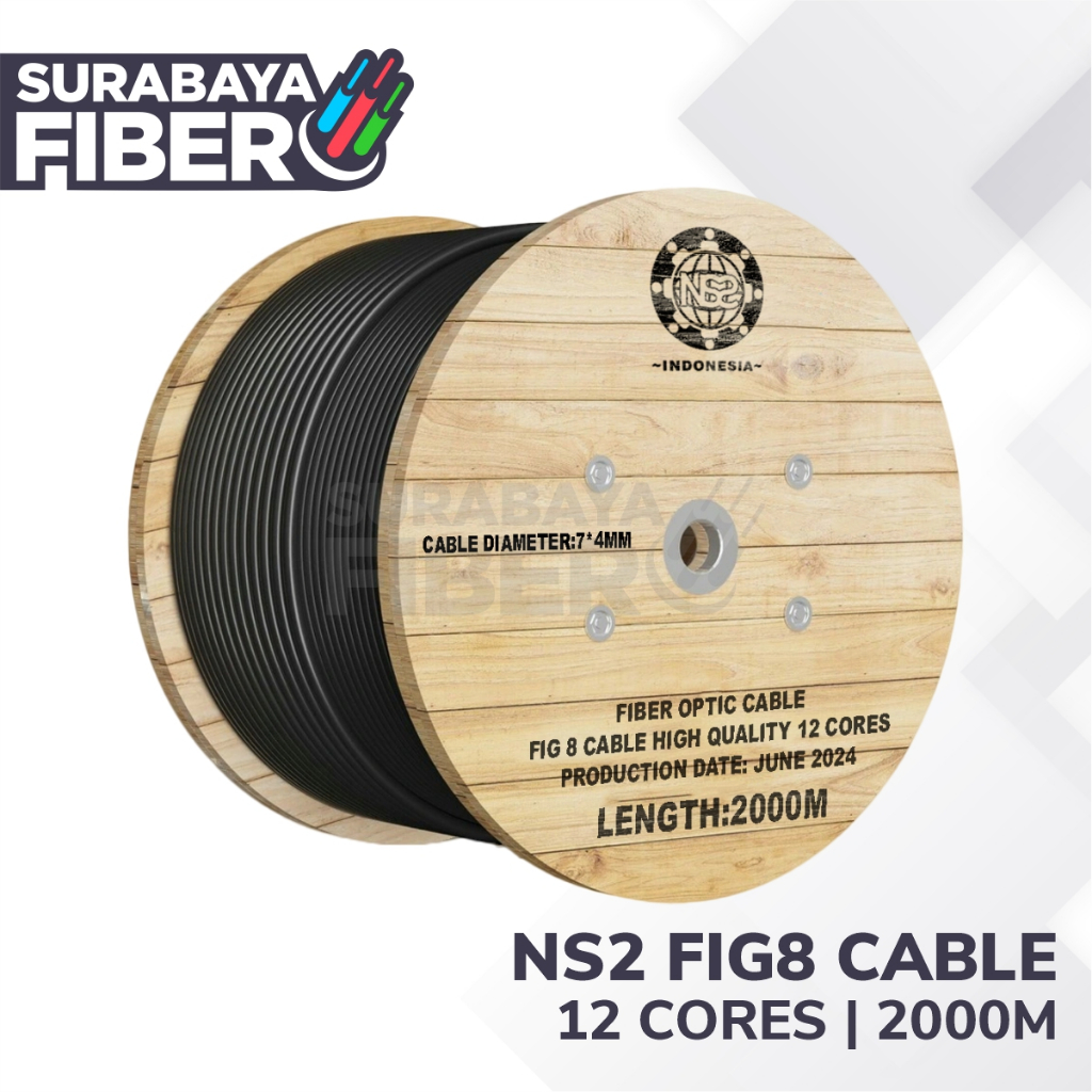 Jual Kabel Fiber Optik 12 Core Fig8 Jelly Tube 0.30dB/KM - Kabel FO ...