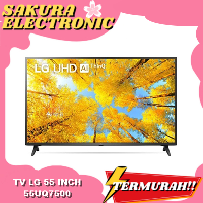 Jual TV LG 55UQ7500 55 INCH 4K UHD SMART TV LED WEB OS SMART THINQ ...