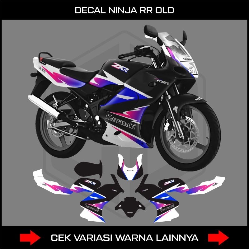 Jual DECAL FULL BODY NINJA 150 RR/KRR OLD GRAFIS CUSTOM / STRIPING ...