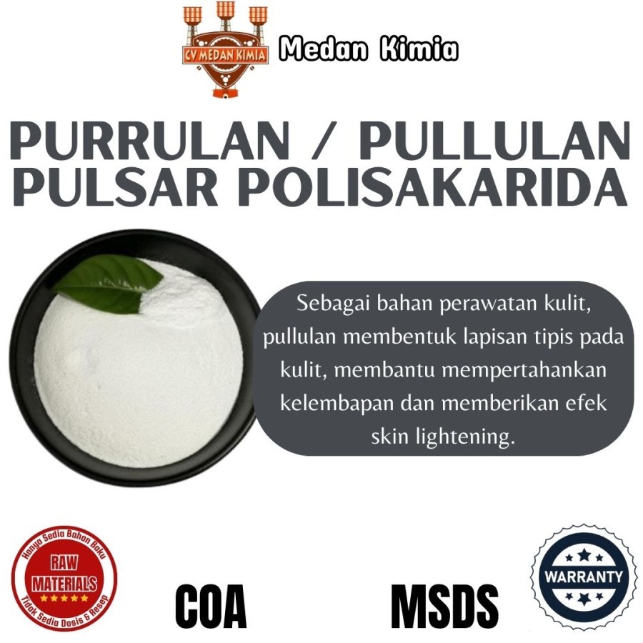 Jual Pullulan Powder 1kg Anti Aging Agent Cosmetic Grade / Original Purrulan Bahan Cosmetic ...