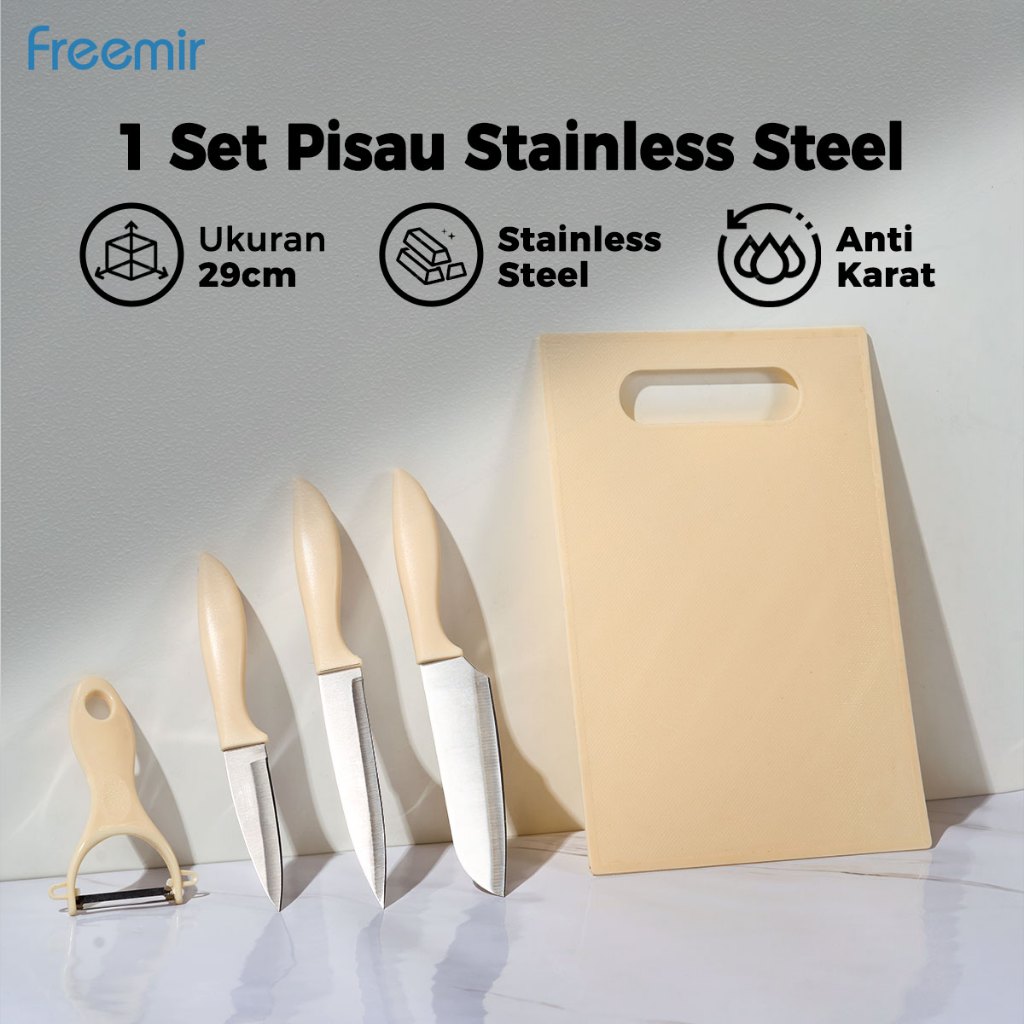 Jual [OFFICIAL MEDAN] freemir Set 5 Pcs Pisau Dapur/Pisau Buah/Chef ...