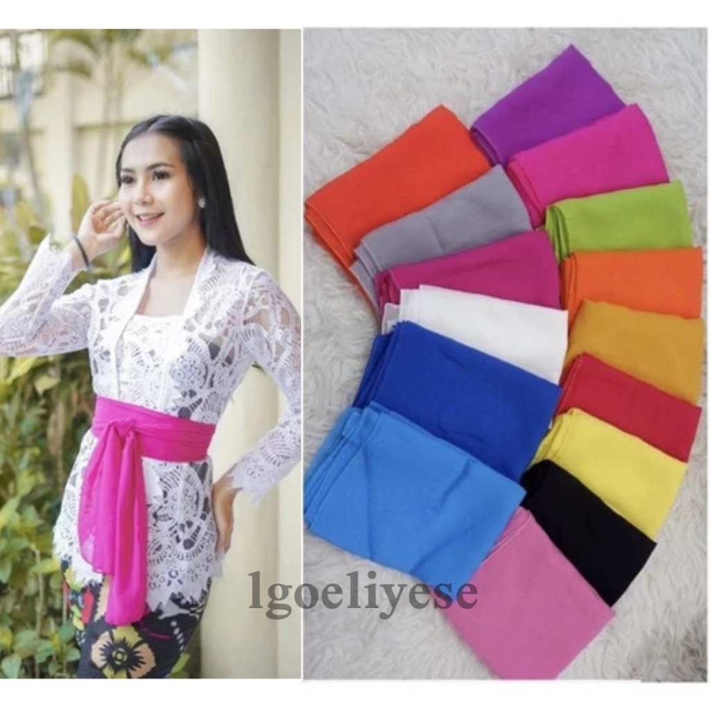 Jual Selendang Polos Sifon / Selendang Bali / Selendang Senteng Kebaya ...