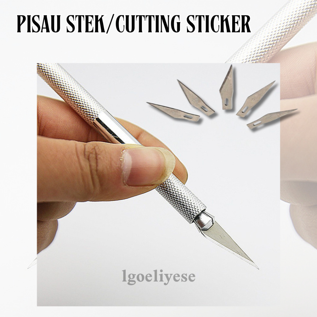 Jual Pisau ukir set pen cutter art knife knifezer pahat FREE 5 refill ...