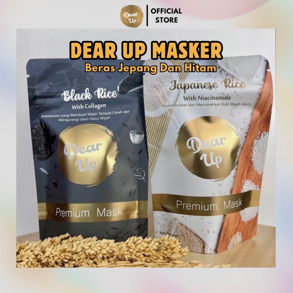 Jual DEAR UP Masker Beras Jepang dan Hitam | Shopee Indonesia