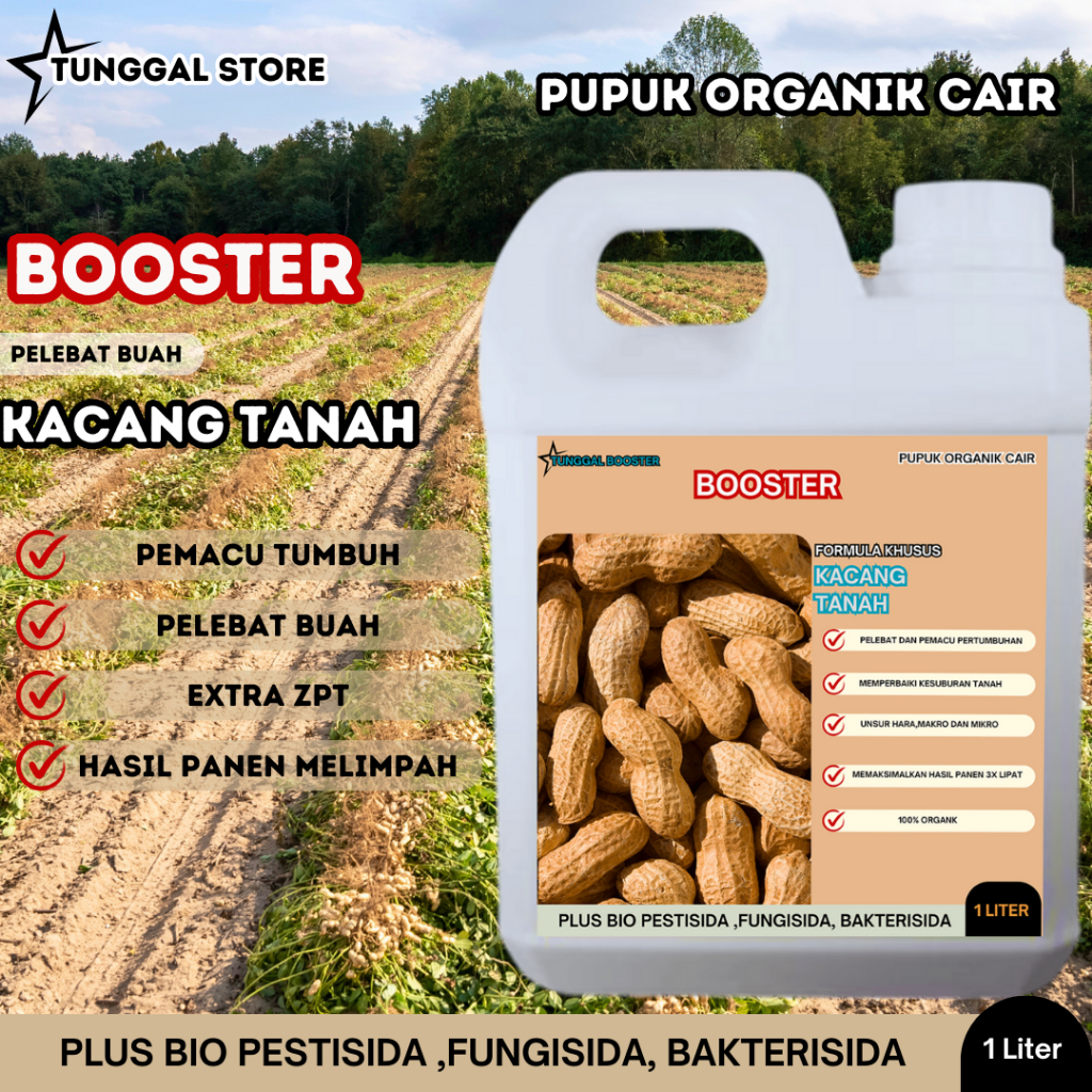 Jual PUPUK ORGANIK CAIR TANAMAN KACANG TANAH, BOOSTER PELEBAT KACANG TANAH, PERANGSANG MASA ...