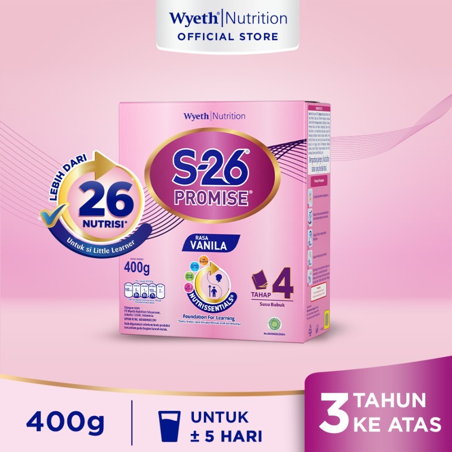 Jual Wyeth S26 Promise Tahap 4 400 gr | Shopee Indonesia