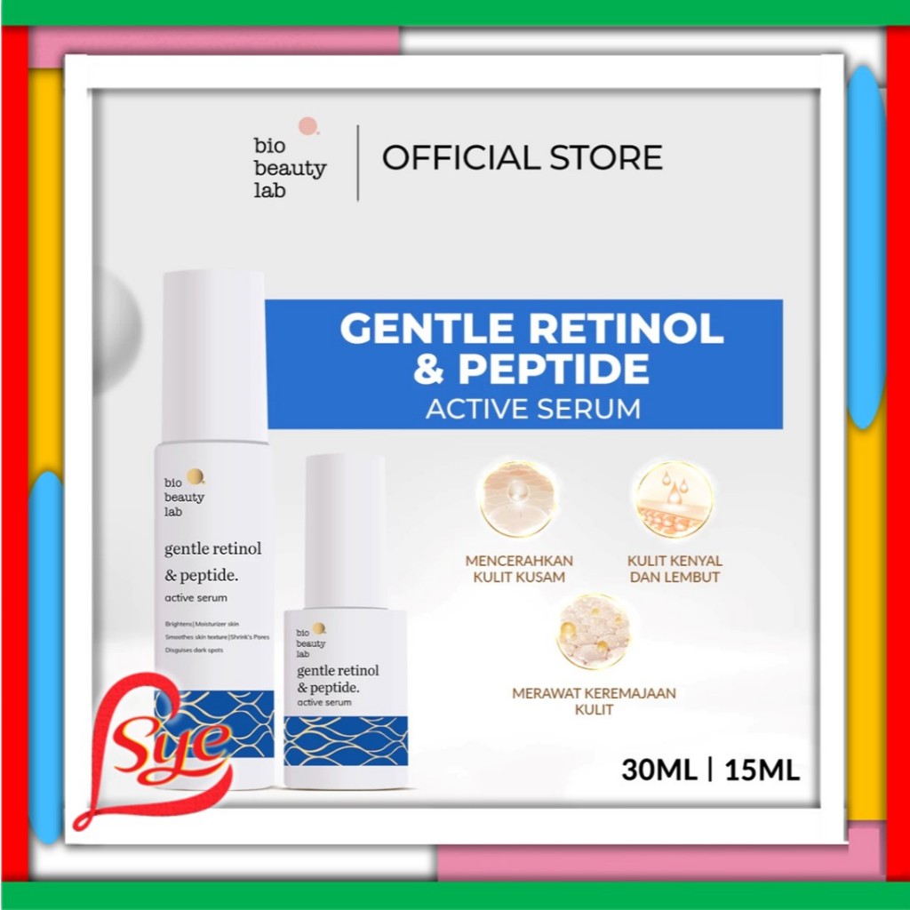 Jual Bio Beauty Lab Gentle Retinol & Peptide Active Serum 15ml & 30ml ...