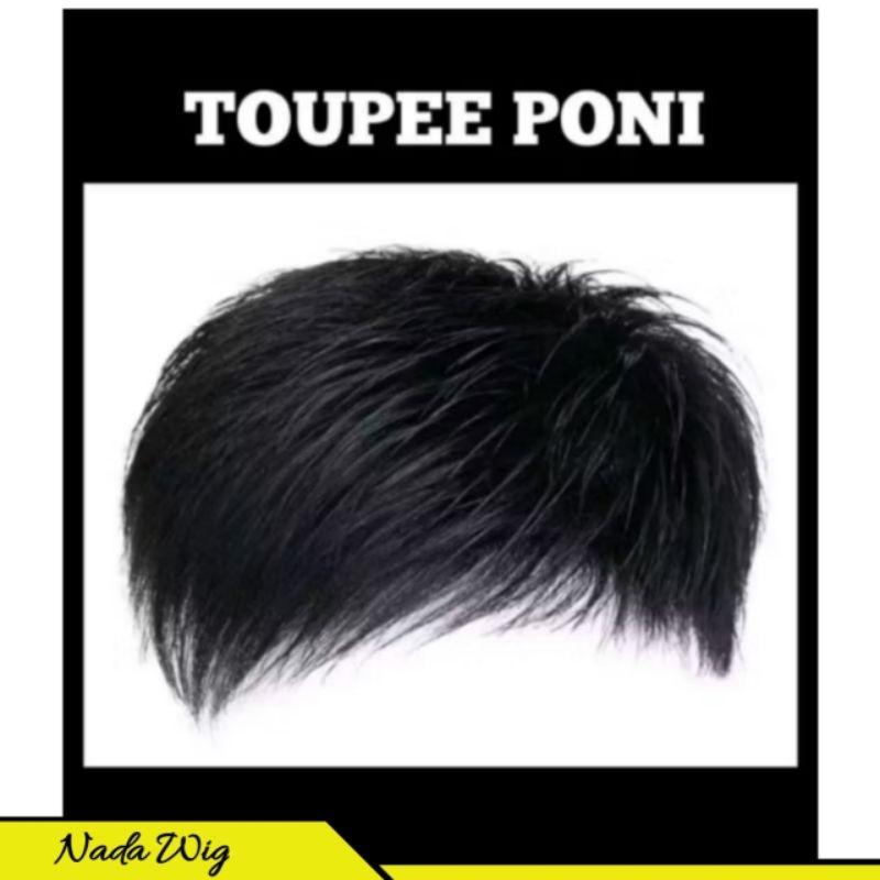 Jual WIG PENUTUP BOTAK PRIA/TOUPEE PONI PENDEK PRIA TIPIS/WIG PENAMBAH ...