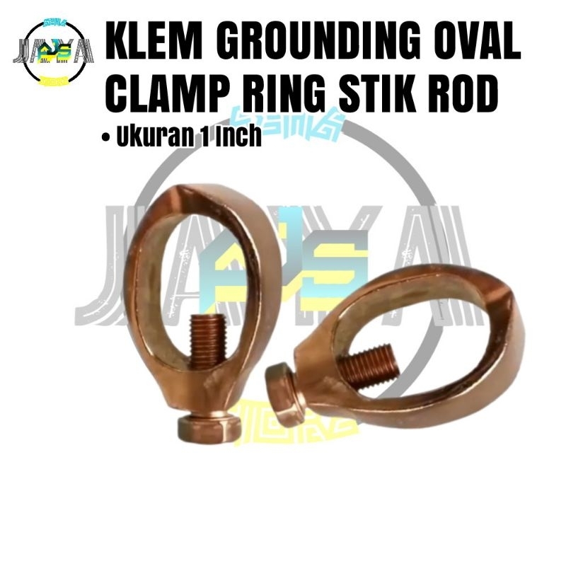 Jual Ring Clamp Klem Cincin Grounding Oval Stick For Rod Isolator Kabel ...