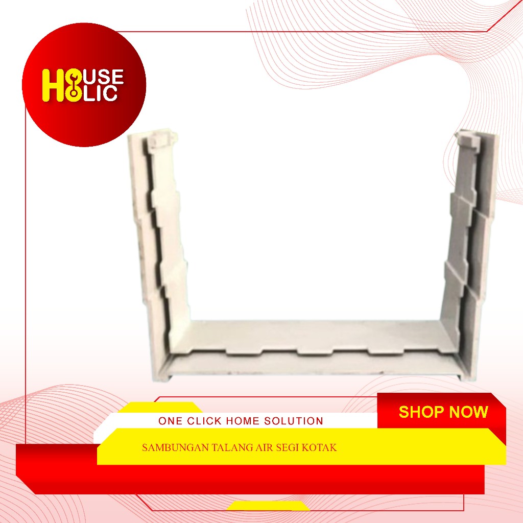 Jual Sambungan Talang Air Segi Kotak / Socket Sock Sok Talang Air PVC ...