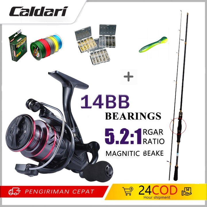 Jual Pancing murah rell set gulungan pancing fishing line lure fishing ...