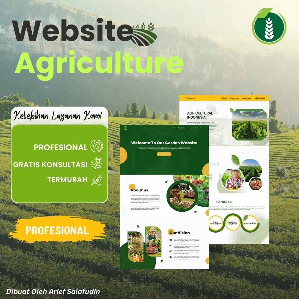 Jual Jasa Pembuatan Website Agriculture | Shopee Indonesia