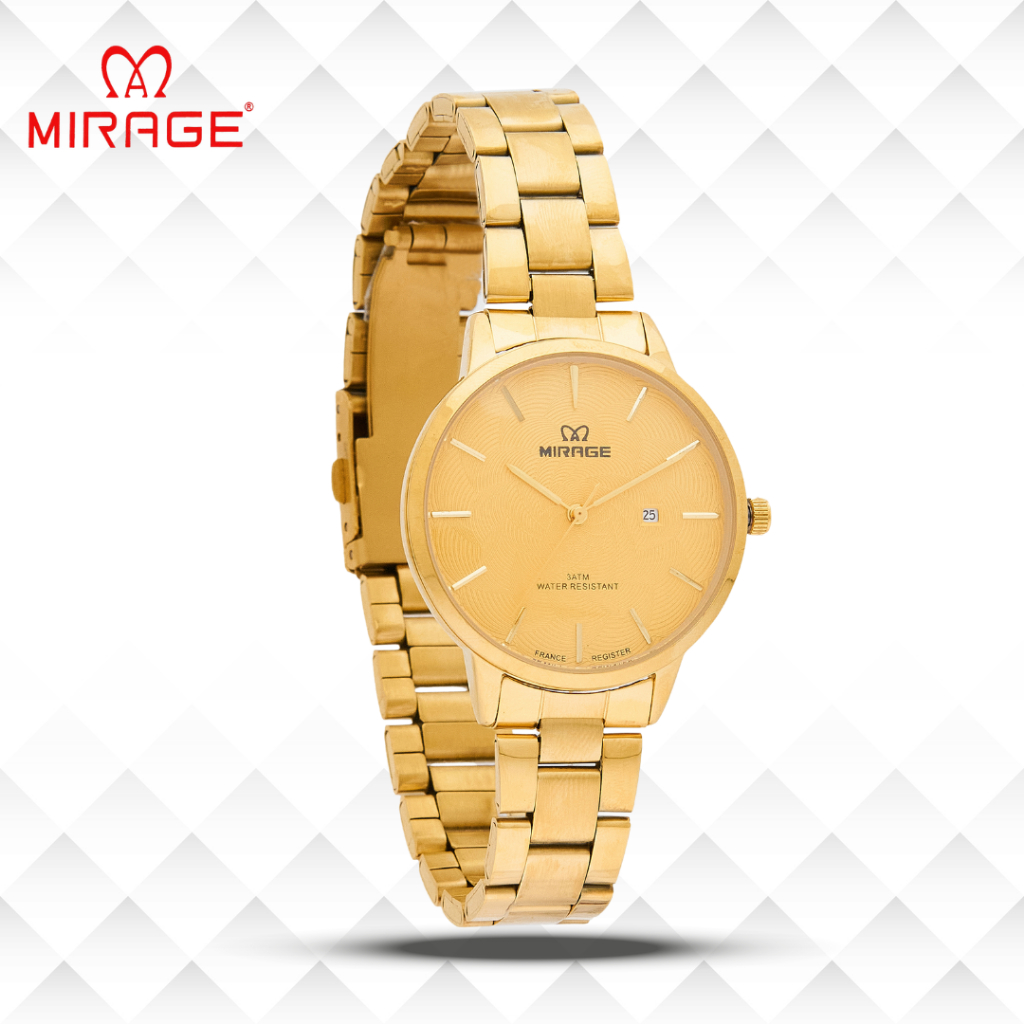 Jual Mirage Jam Tangan Wanita Analog 8811 L Gold Original Stainless ...