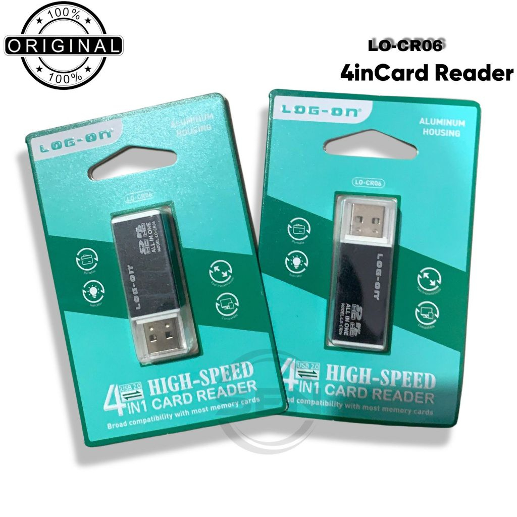 Jual Log On Card Reader LO-CR06 4in1 High Speed/CardReader 4in1 High ...