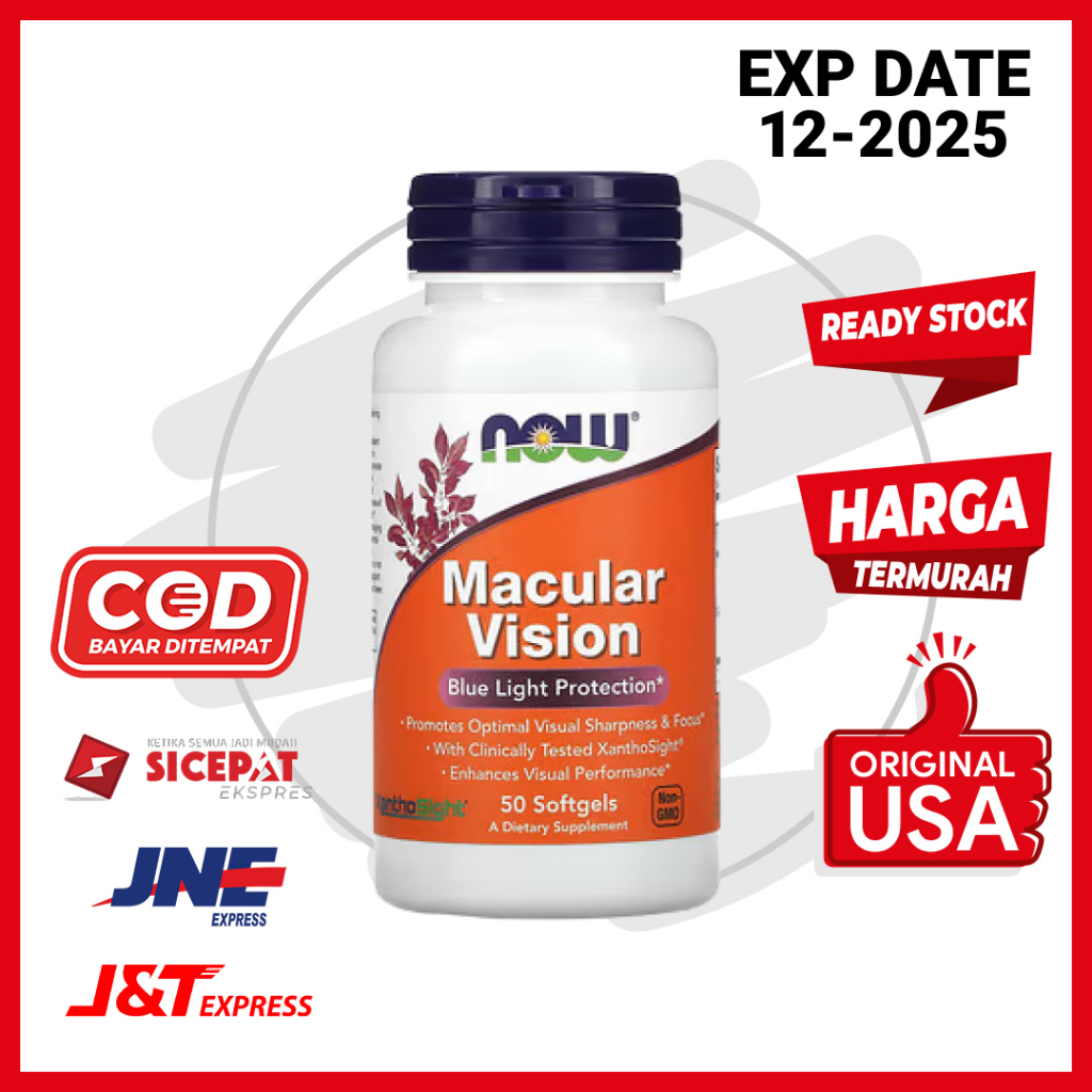 Jual Now Vitamin Kesehatan Mata Penglihatan dan Kognitif Macular Vision ...