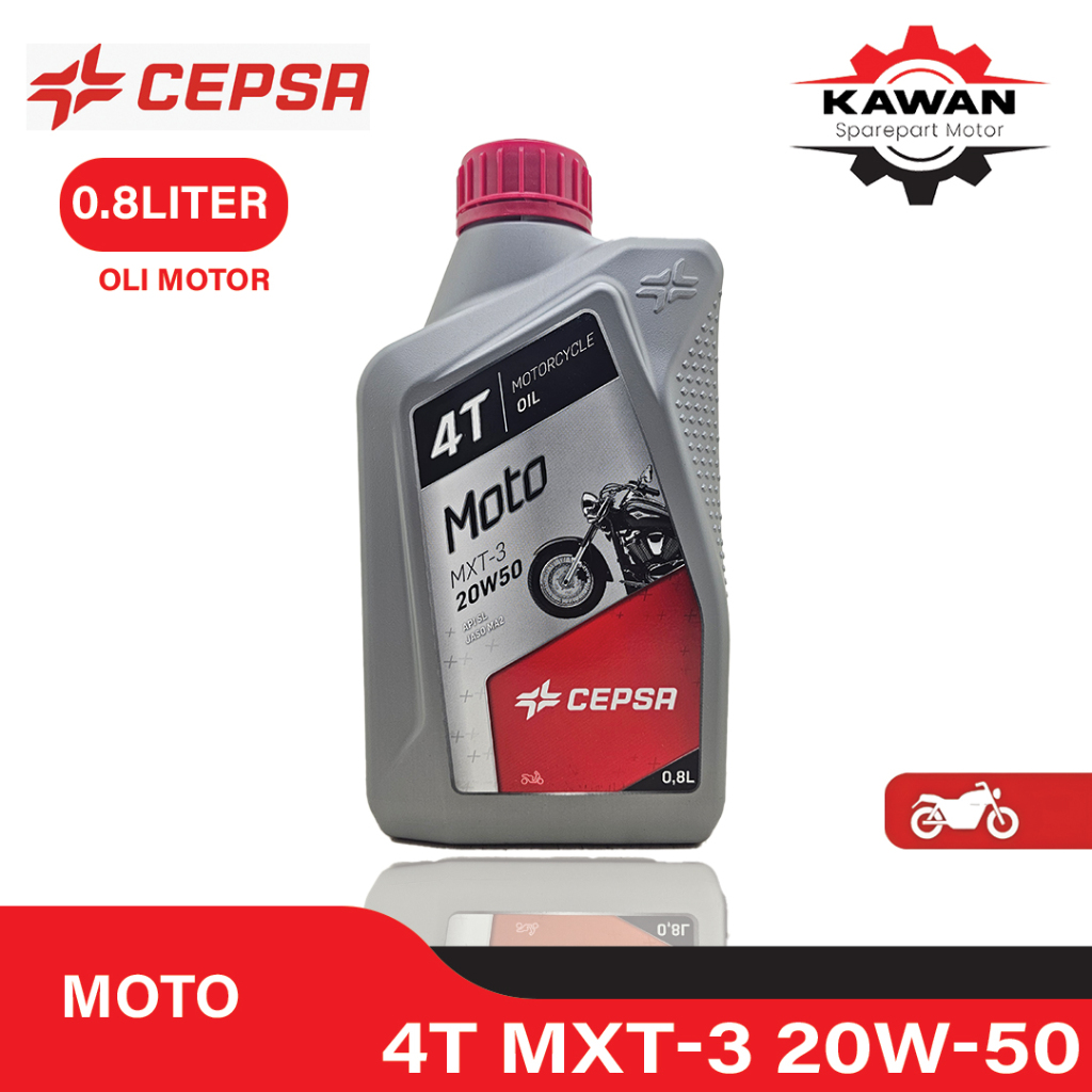Jual Oli Mesin Motor Manual 20W 50 CEPSA MOTO 4T MXT-3 ukuran 0,8ml Oli ...