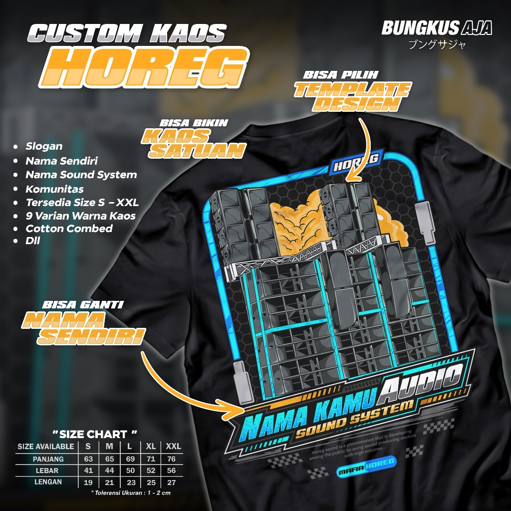 Jual KAOS SOUND SYSTEM AUDIO REQUEST NAMA - Baju Distro SOUND SISTEM ...