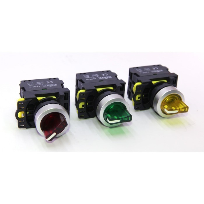 Jual ORIGINAL Selector Switch Lampu LED 2 Posisi Stay Put LA115-A5-10XD ...