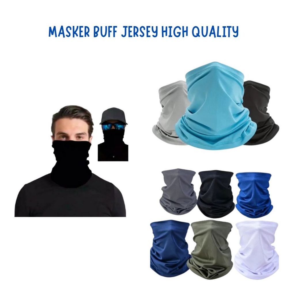 Jual Masker Baff Bandana Best Qualiti Bahan Jersi Tebal | Shopee Indonesia