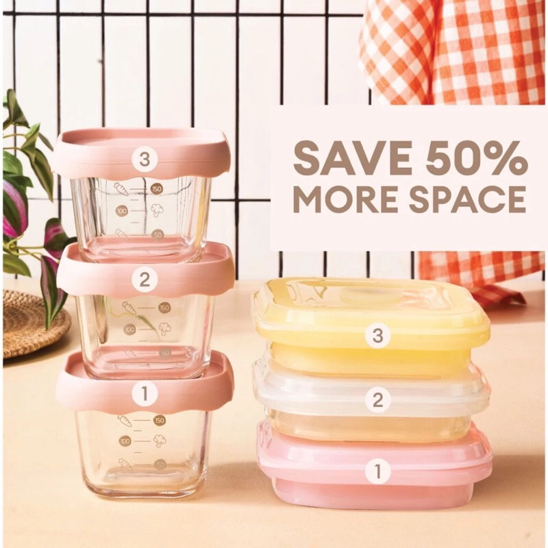 Jual Little Dimple Pack & Fold Collapsible Food Container isi 2(200ml ...