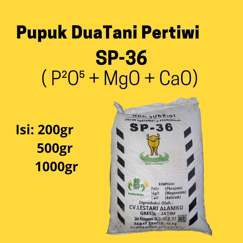 Jual Pupuk SP-36 (Kemasan ulang) 200gr, 500gr dan 1Kg | Shopee Indonesia
