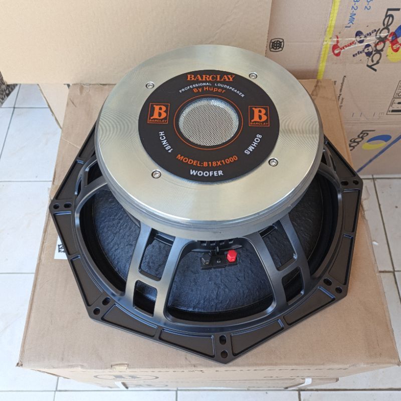 Jual SPEAKER 18 inch BARCLAY B 18X1000 BY HUPPER, Speaker Komponen ...