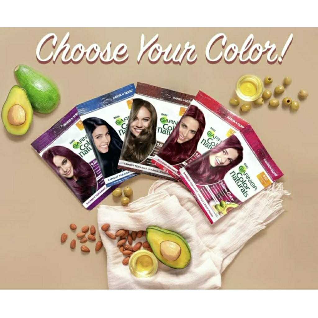 Jual GARNIER Color Natural Express Cream / Ultra Color Sachet | Shopee ...