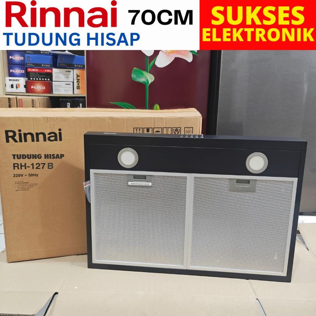 Jual COOKER HOOD RINNAI RH-127B 70 CM 70CM / KIPAS KOMPOR PENGHISAP EXHAUST RINAI RH 127 B ...