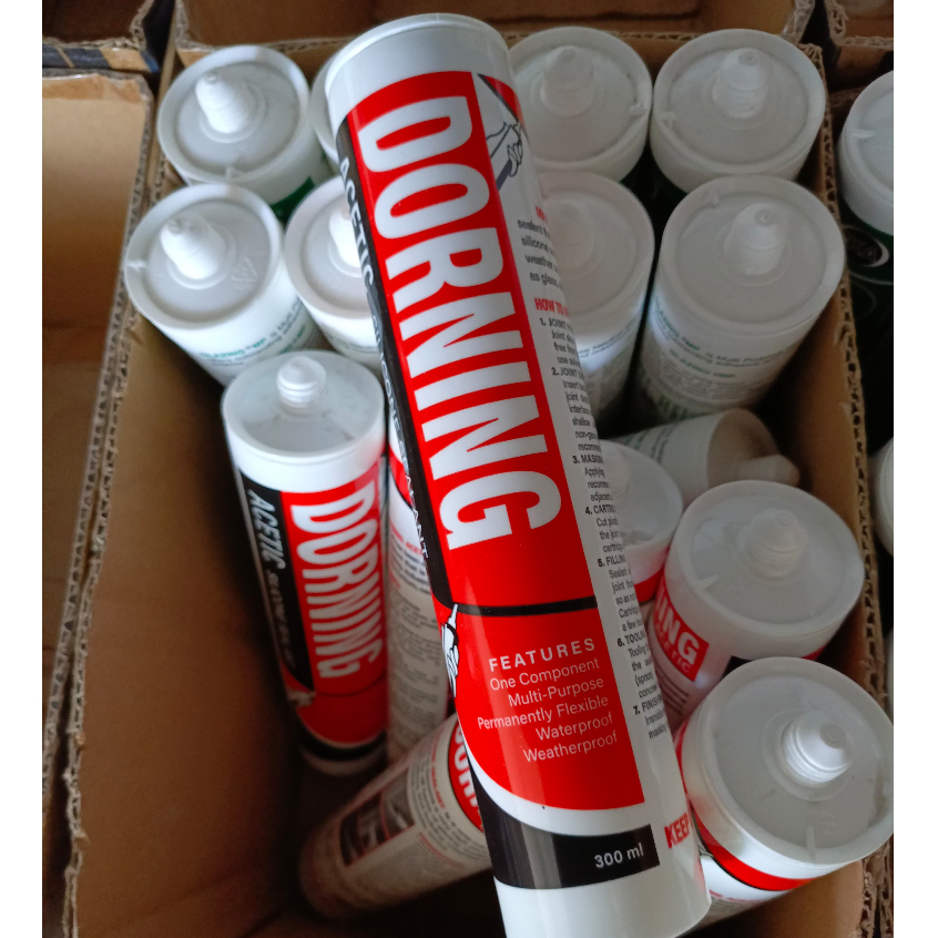 Jual Dorning Lem Silicone Sealent Kaca Acetic Silen Kaca Alumunium ...
