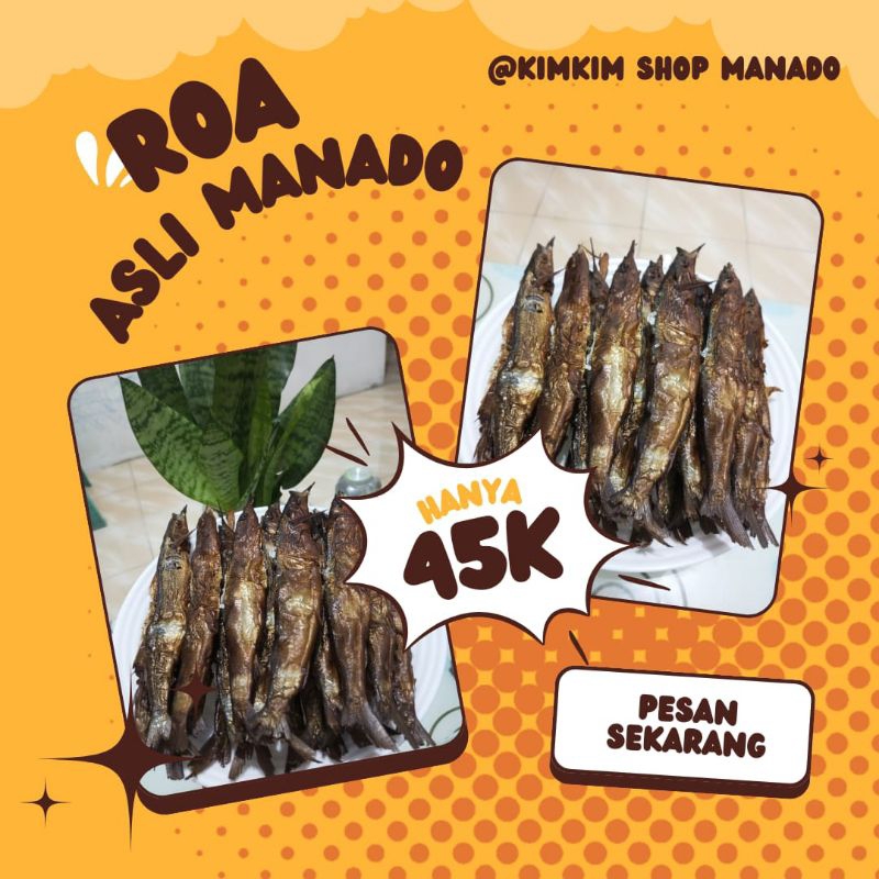 Jual Ikan Roa Asap Khas Manado 1 gepe isi 20 Ekor | Ikan roa segar dan ...