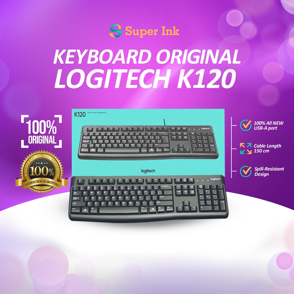 Jual Keyboard Mouse Logitech Mk120 Usb Keyboard Mouse Combo Shopee Indonesia