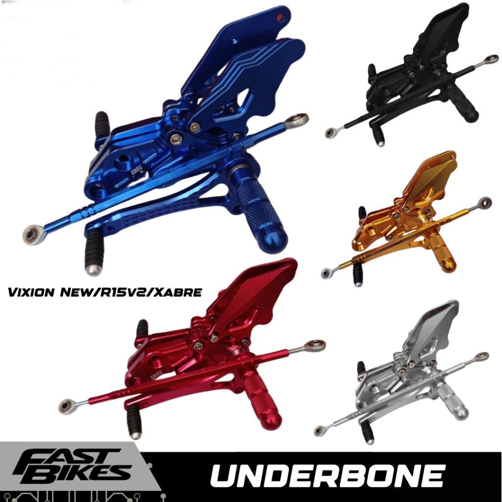 Jual Footstep Underbone Fast Bikes untuk Vixion New / R15 v2 / Xabre ...