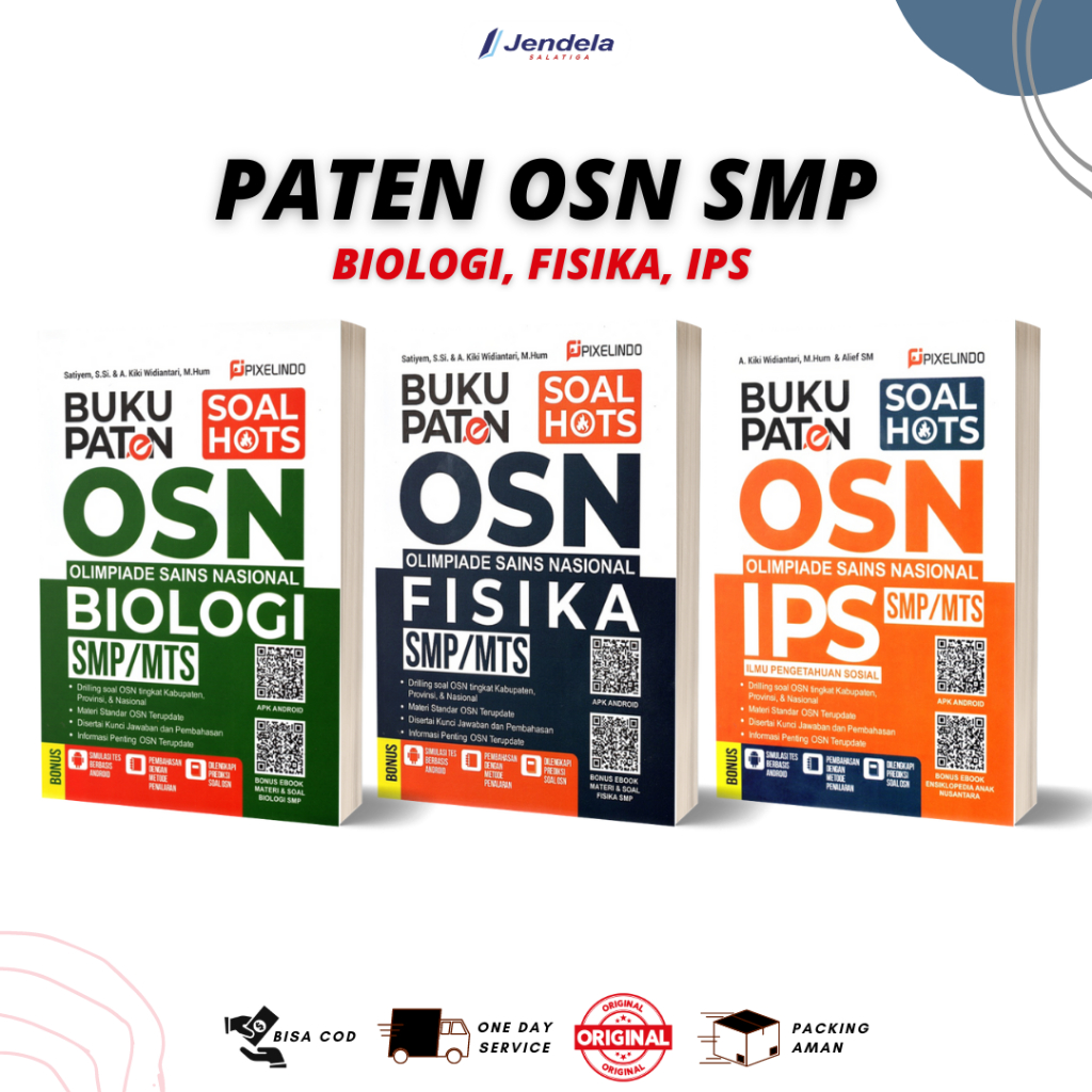 Jual Buku Paten OSN SMP IPS, Biologi,, Fisika Pixelindo (OSN IPS, Biologi, Fisikan SMP / Mts ...