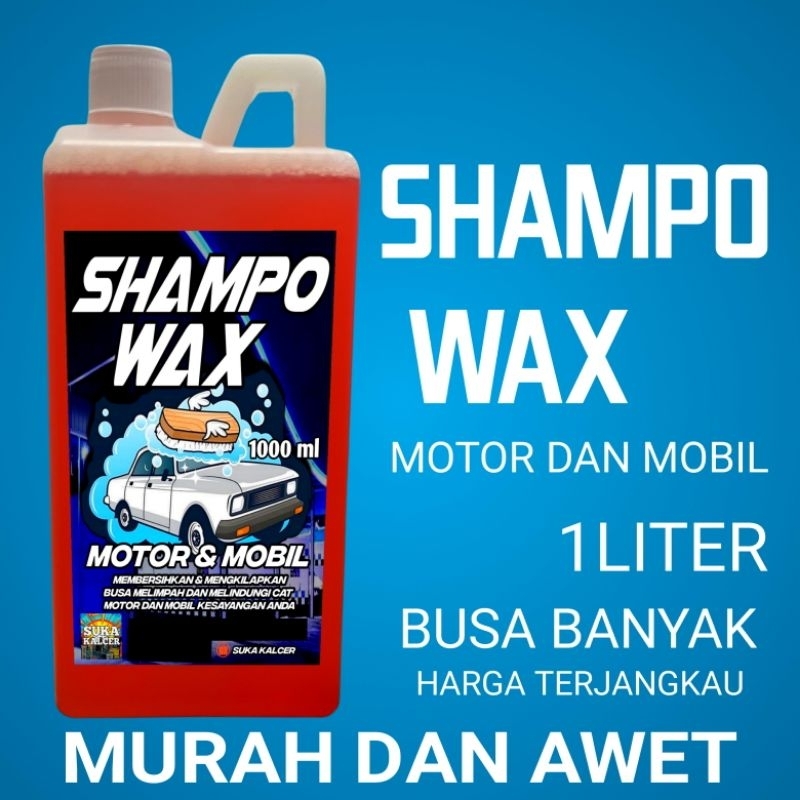 Jual Shampoo Wax Motor Dan Mobil Isi 1 Liter / Sabun Motor Dan Mobil 1 ...
