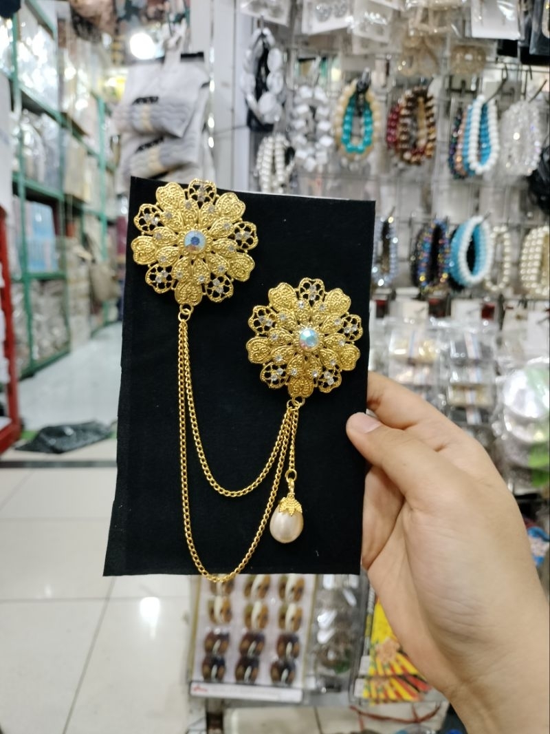 Jual Bros Rantai Kebaya/ Kebaya Janggan Permata | Shopee Indonesia