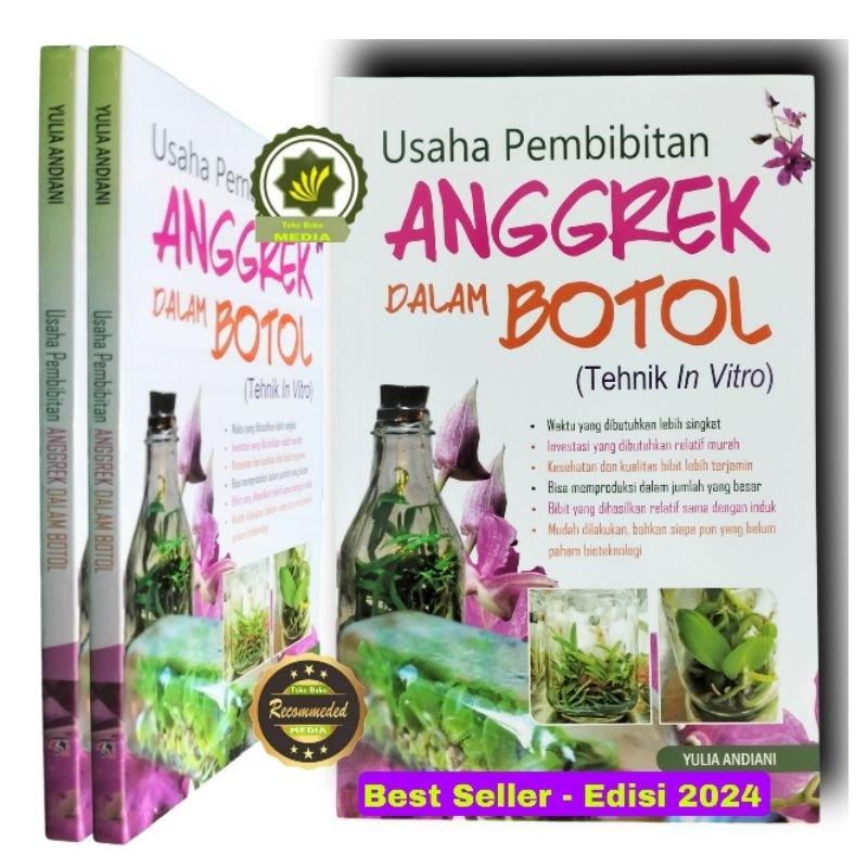 Jual Buku Pedoman USAHA PEMBIBITAN ANGGREK Dalam BOTOL BUDIDAYA Bunga ...