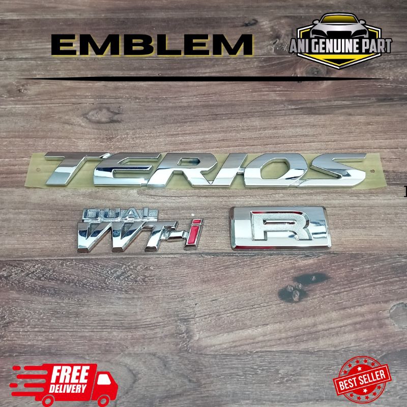 Jual Logo Emblem Bagasi Tulisan Terios Komplit | Shopee Indonesia