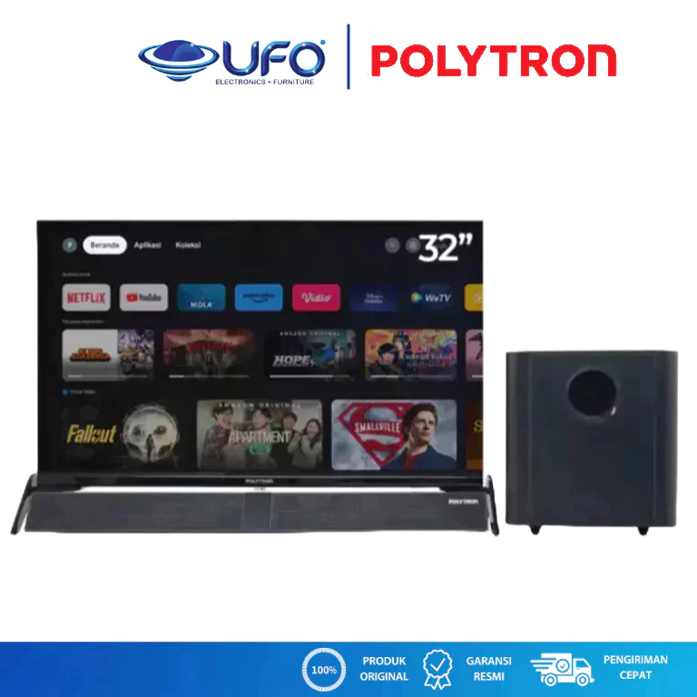 Jual Polytron Android TV 32 inch plus Soundbar PLD32BG9058 | Shopee Indonesia