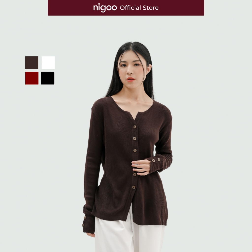 Jual NIGOO Mahika Cardigan Rajut Knitwear Wanita | Shopee Indonesia
