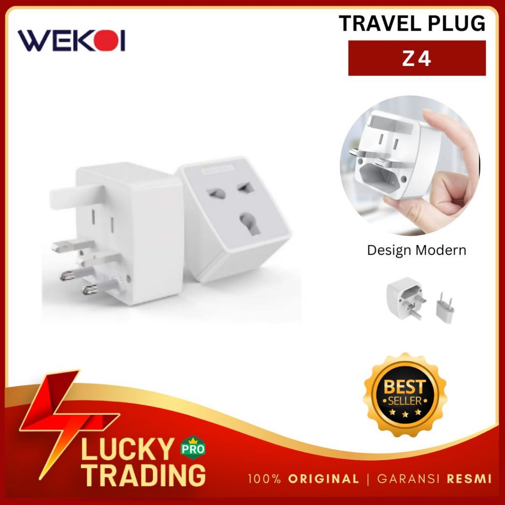 Jual Universal PLUG Travel Power Socket Adapter 6A ORIGINAL Z4 | Shopee ...