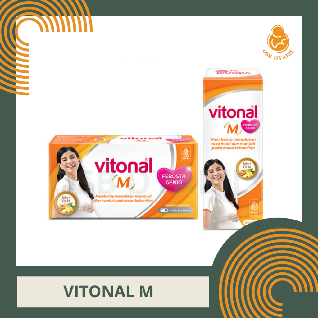 Jual Vitonal M Suplemen Obat Mual Muntah Ibu Hamil Kapsul dan Syrup ...
