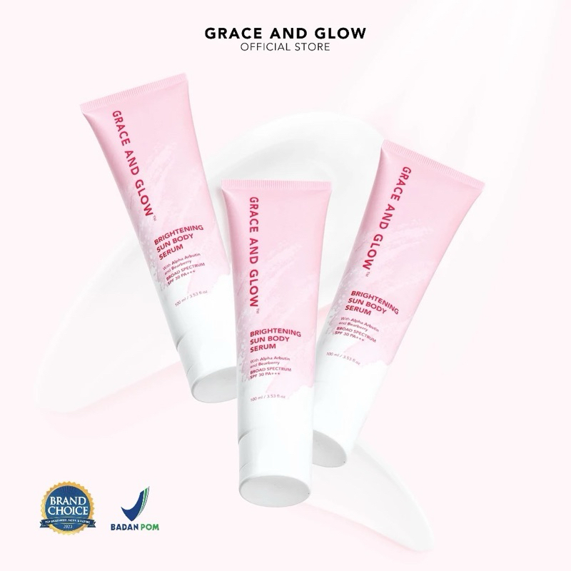 Jual grace and glow brightening sun body serum 100ml | Shopee Indonesia
