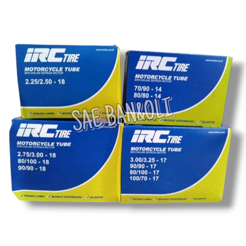Jual BAN DALAM MOTOR IRC RING 17 DAN 14 SEMUA UKURAN | Shopee Indonesia
