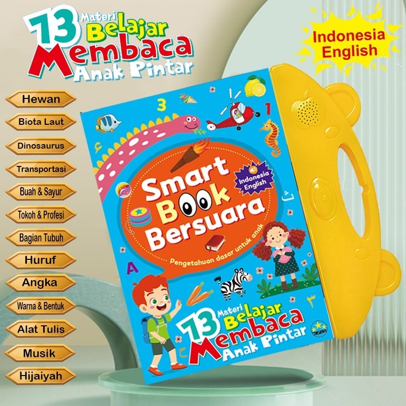 Jual Smart Book Bersuara Edukasi Anak bahasa Indonesia Inggris ...