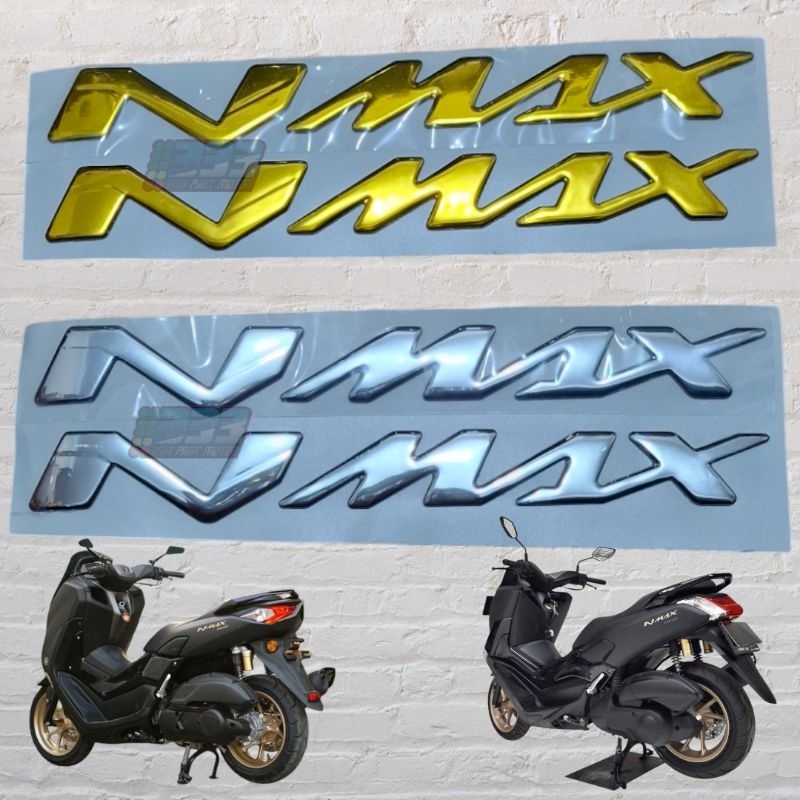 Jual logo emblem body nmax old dan nmax new silver dan gold set kanan ...