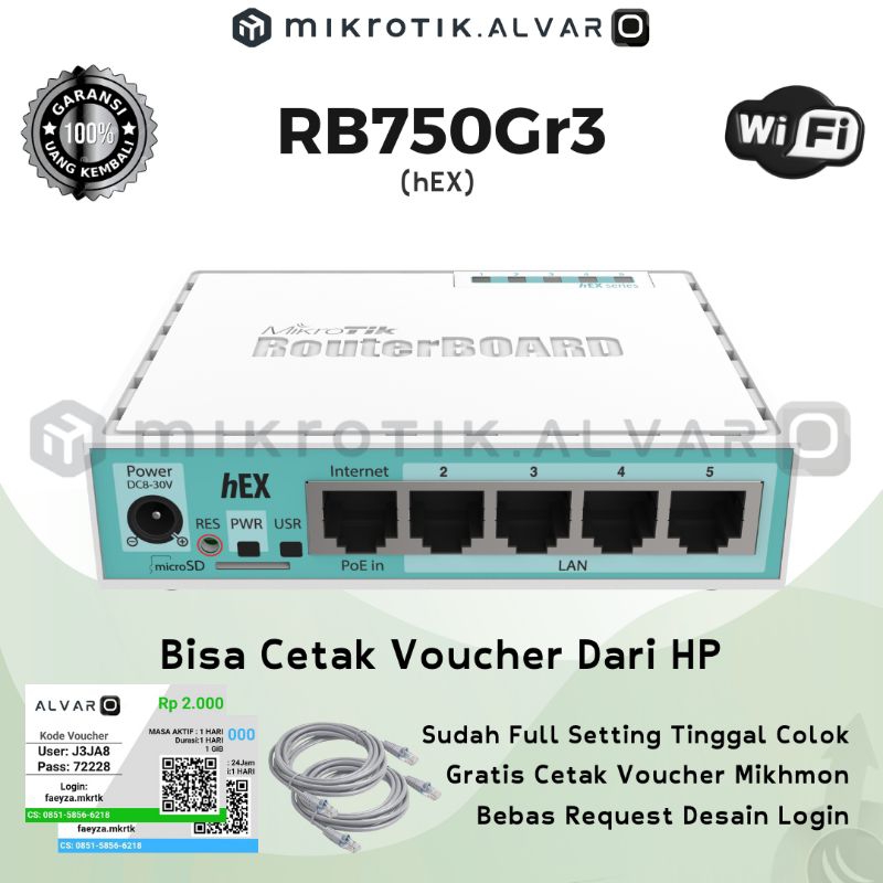 Jual RB750Gr3 hEX Full Setting | Shopee Indonesia