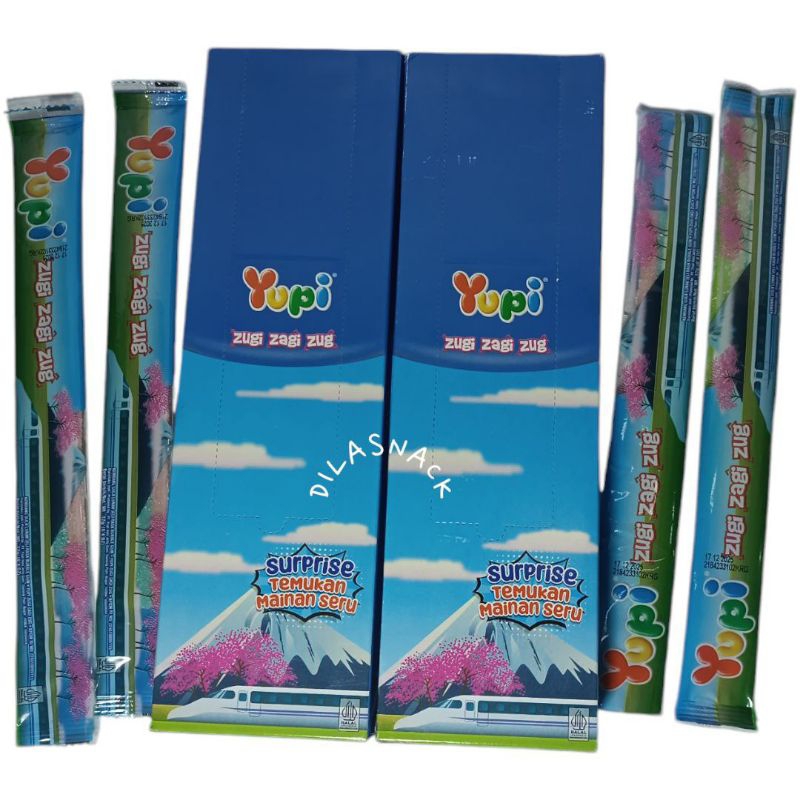 Jual yupi Zugi zagi zug 1 box isi 12 yupi sepur yupi panjang yupi ...