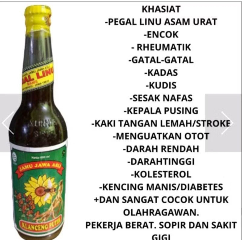Jual jamu klanceng putih kemasan 600ml asli manjur | Shopee Indonesia