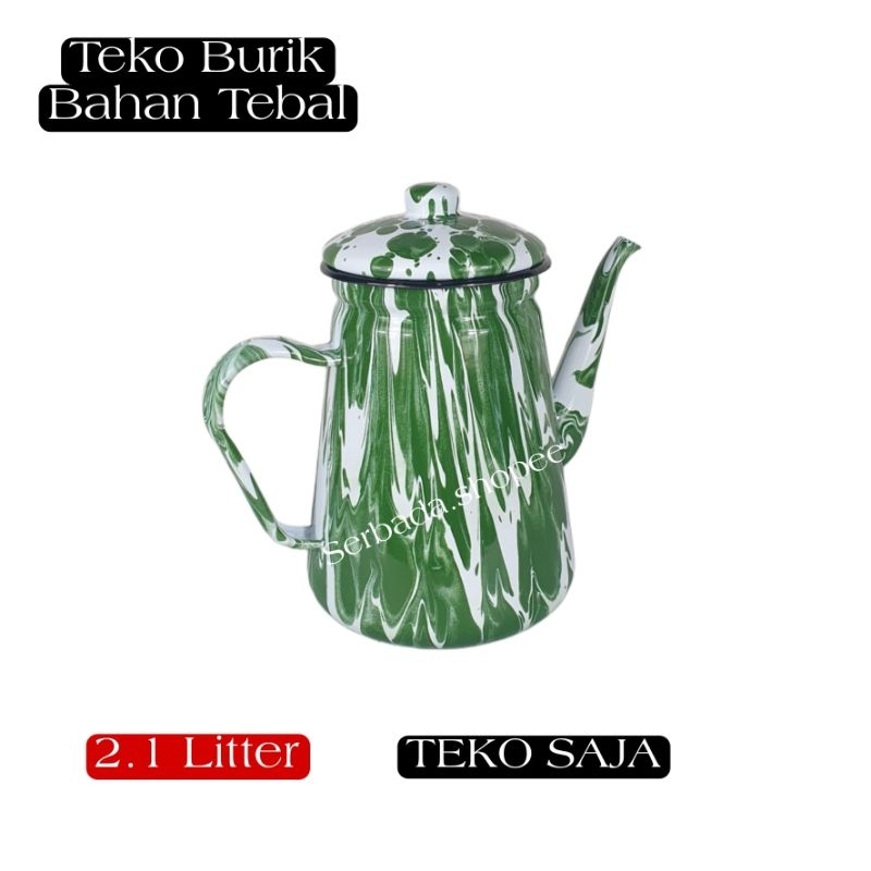 Jual A1 Teko Jadul Burik Bahan Tebal 2100ML Ceret Air Brilik Loreng ...