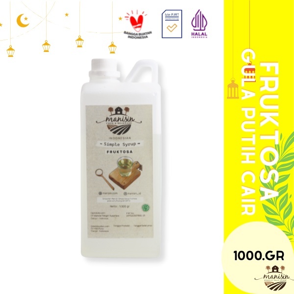 Jual Gula Putih Cair Simple Syrup Fruktosa 1 kg - Manisin FS | Shopee ...